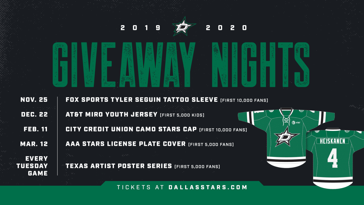 Stars announce 2019-20 promotional schedule | Dallas Stars