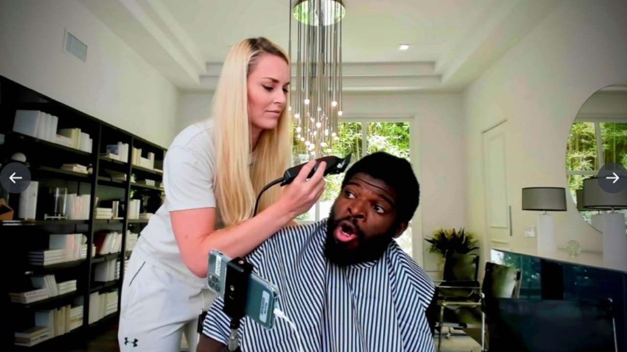 Vonn gives Subban a haircut, shave, nose-hair trim on 'Haircut Night ...
