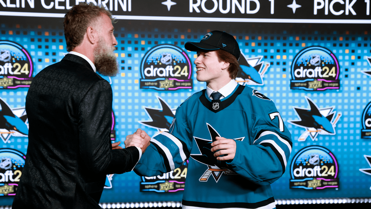 Celebrini has ‘amazing’ night as No. 1 pick by Sharks in 2024 NHL Draft | NHL.com
