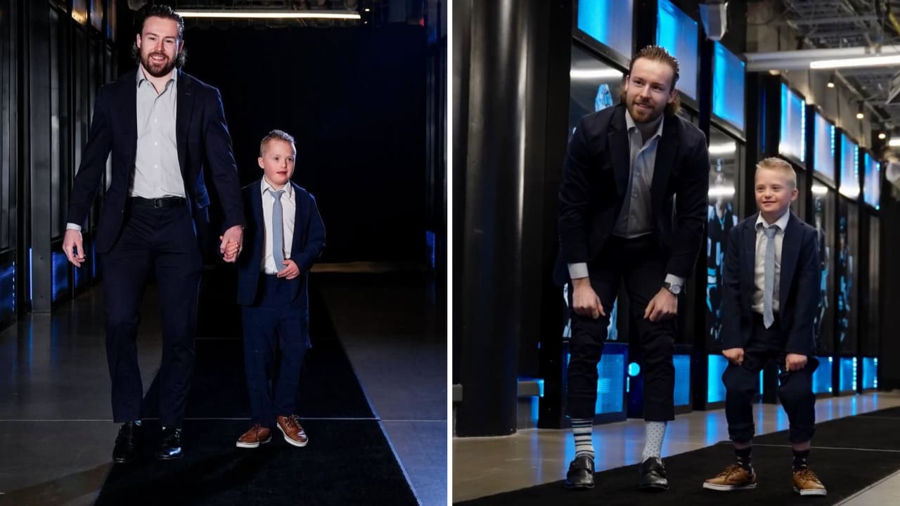 Carcone arrives with neighbor for World Down Syndrome Day | NHL.com