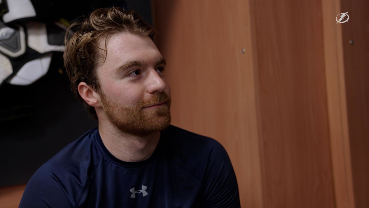 Nick Perbix on NHL Debut | Tampa Bay Lightning