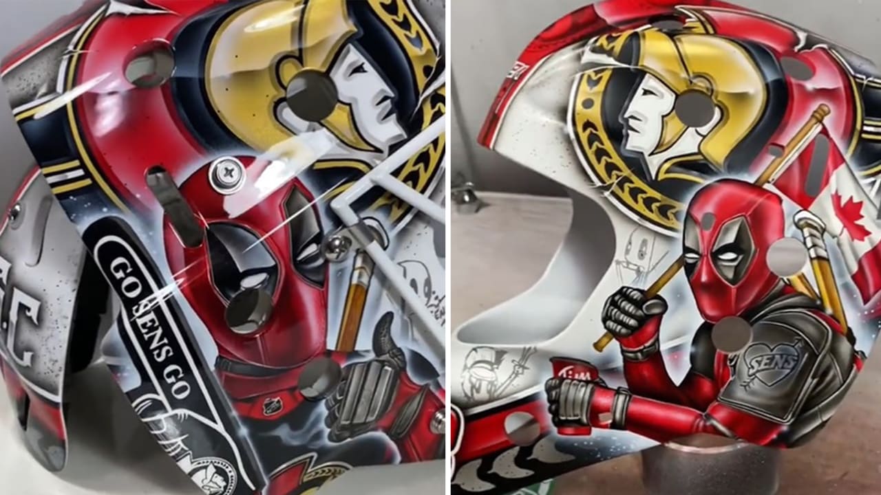 Talbot reveals new Deadpool goalie mask, Ryan Reynolds responds | NHL.com