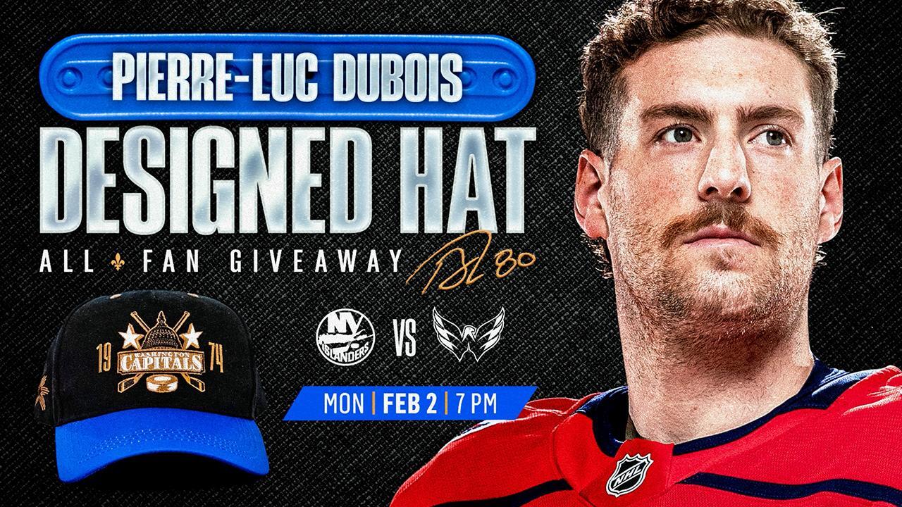 Pierre-Luc Dubois Designs All-Fan Giveaway Hat | Washington Capitals