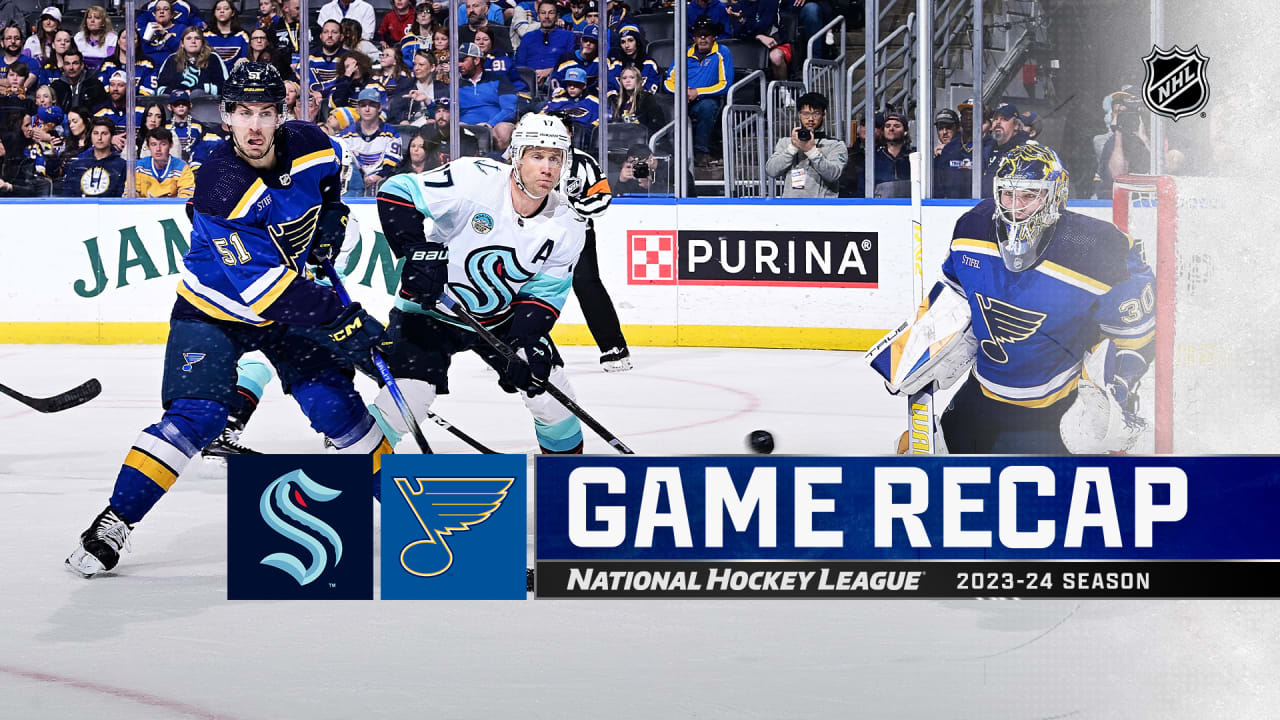 Kyrou breaks tie in 3rd period, Blues defeat Kraken | NHL.com