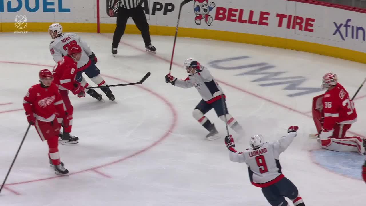 WSH@DET: Dowd scores goal against John Gibson | Washington Capitals