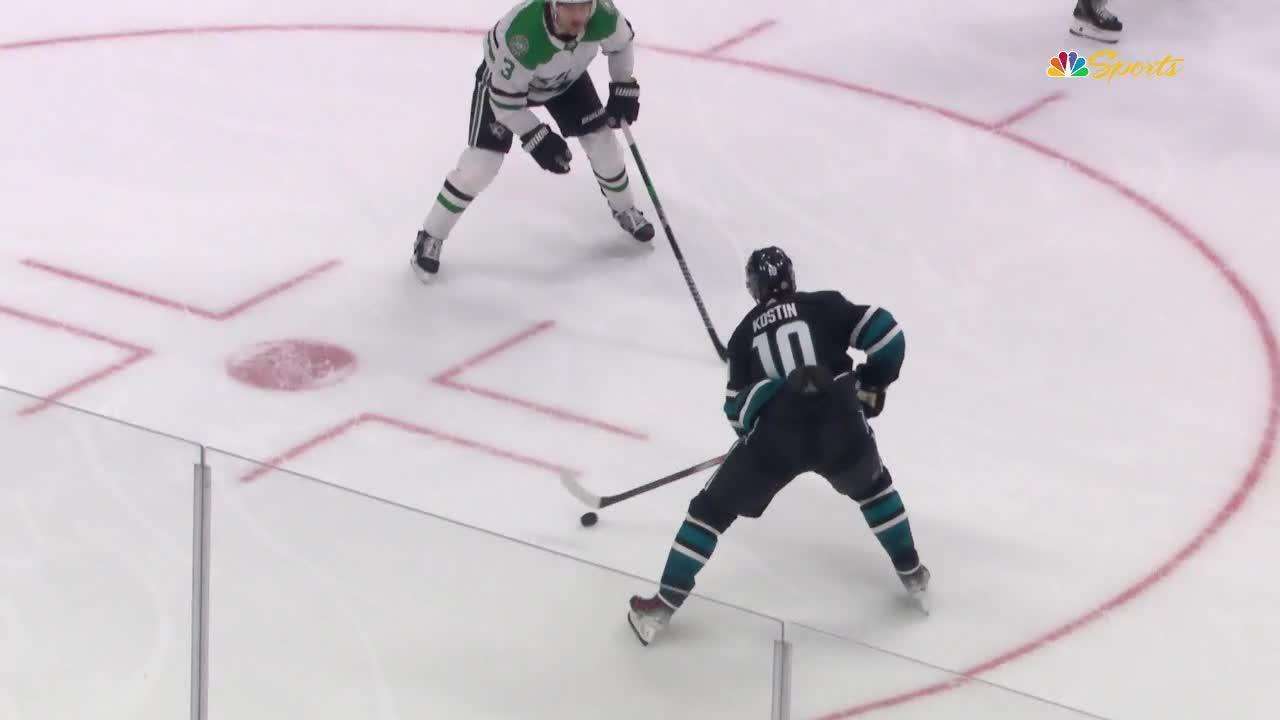DAL@SJS: Kostin scores goal against Scott Wedgewood | San Jose Sharks