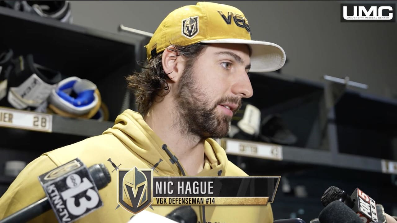 Nicolas Hague Postgame 1/15 | Vegas Golden Knights