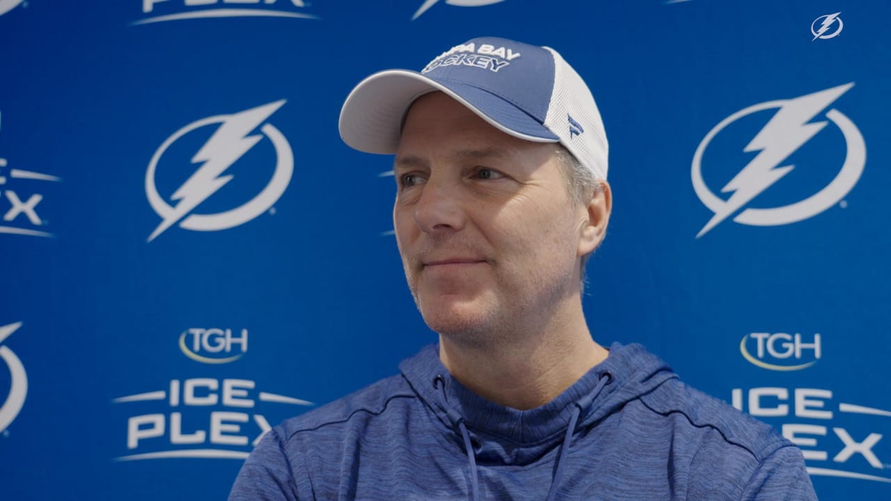 Jon Cooper | Practice 1.8.24 | Tampa Bay Lightning