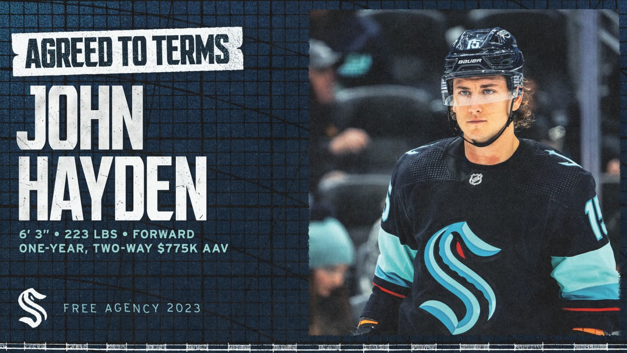 Seattle Kraken Agree to Terms with John Hayden on One-Year Contract ...