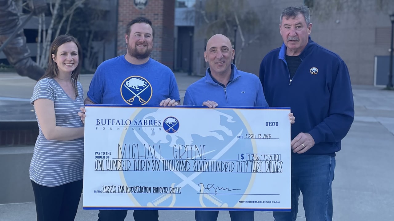 Lifelong Sabres fan wins rollover 50/50 jackpot | Buffalo Sabres