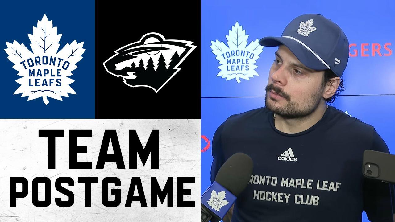 Maple Leafs Full Availability | Post Game vs Minnesota Wild | January ...