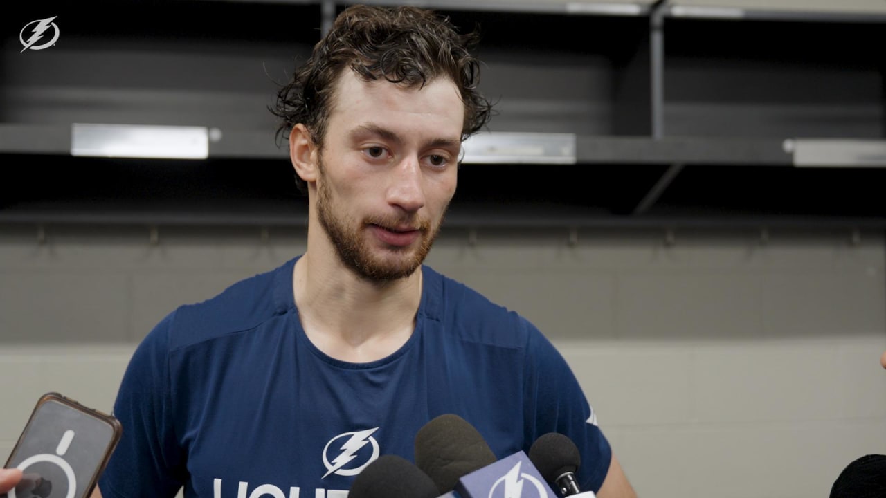 Anthony Cirelli| Postgame 10.28.25 | Tampa Bay Lightning