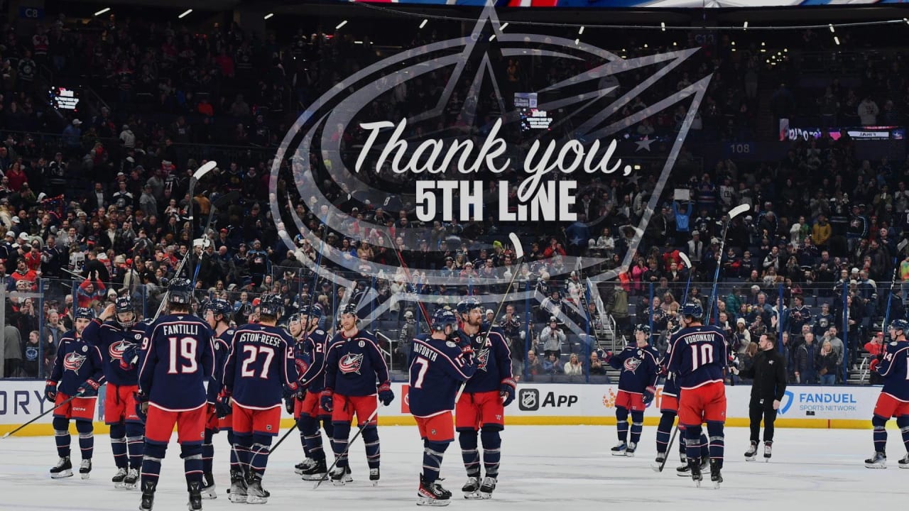Thank You 5th Line! | Columbus Blue Jackets