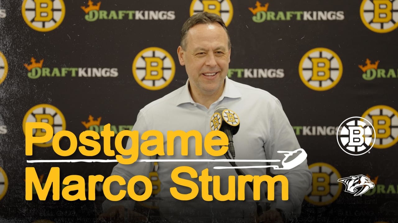Press Room: Marco Sturm | Boston Bruins