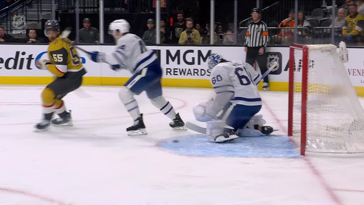 TOR@VGK: Kolesar scores goal against Joseph Woll | Vegas Golden Knights