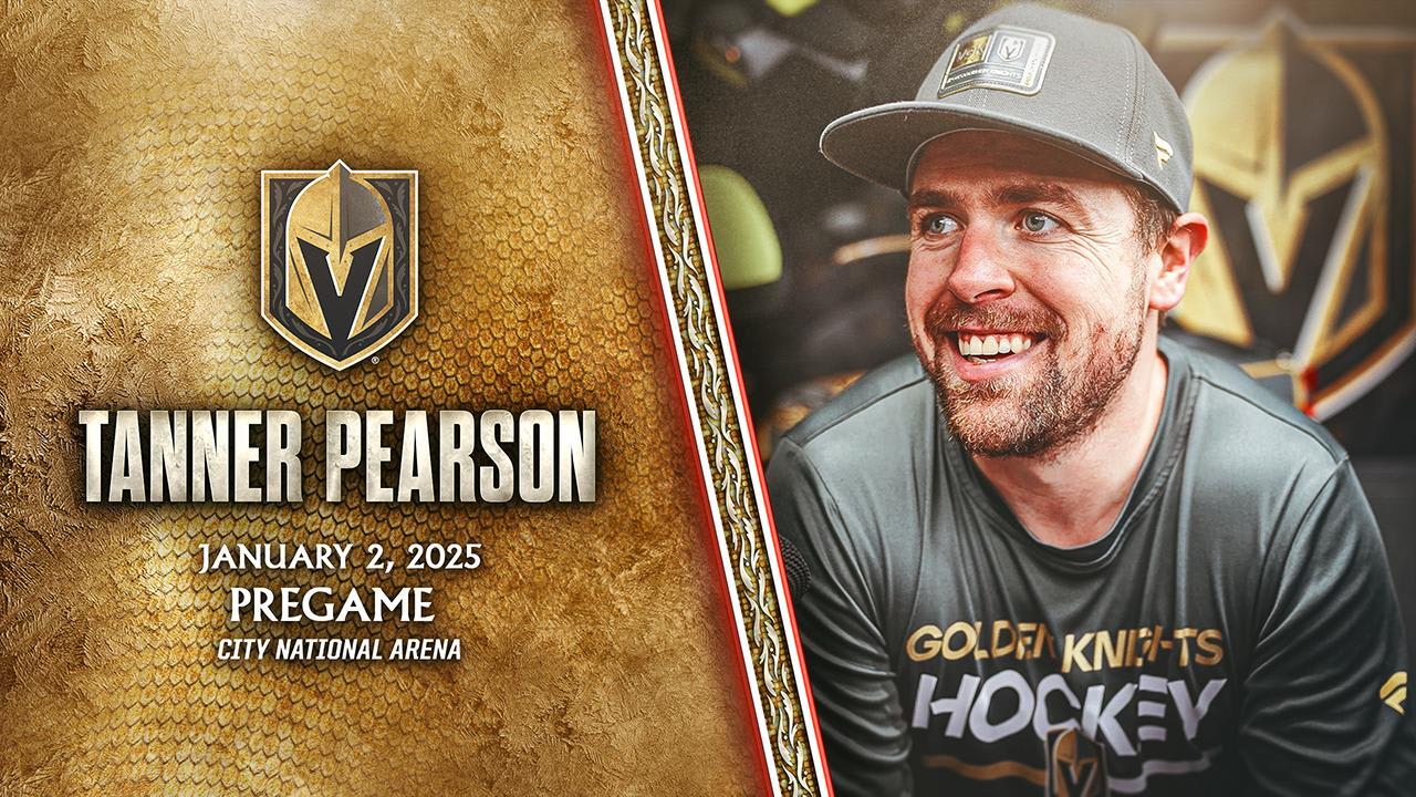 Tanner Pearson antes del partido 1/2 | Vegas Golden Knights