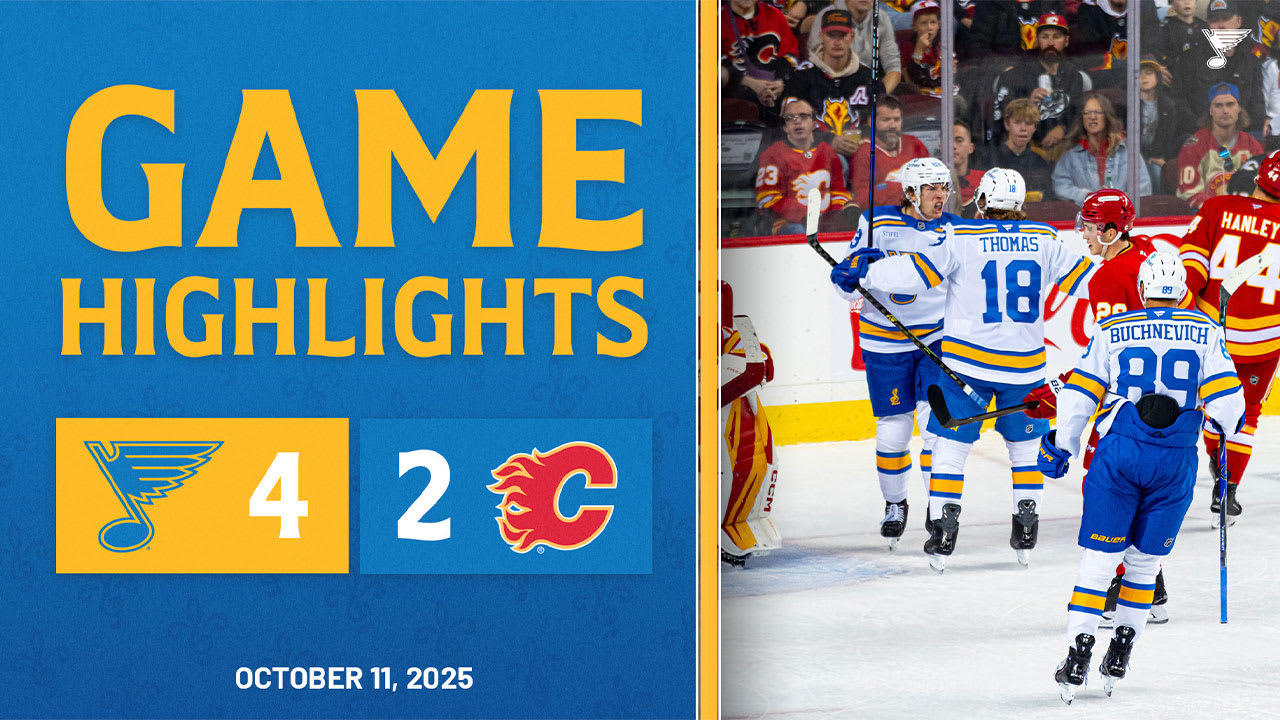 Highlights: STL 4, CGY 2 | St. Louis Blues