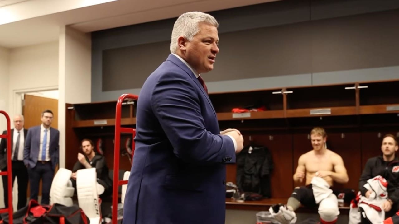 Keefe Victory Speech in Detroit | New Jersey Devils