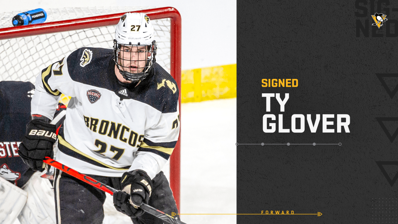 Penguins Sign College Free Agent Forward Ty Glover | Pittsburgh Penguins