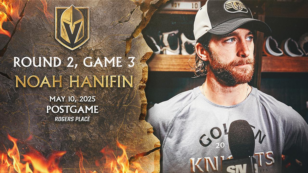 Round 2, Game 3 | Noah Hanifin Postgame | Vegas Golden Knights