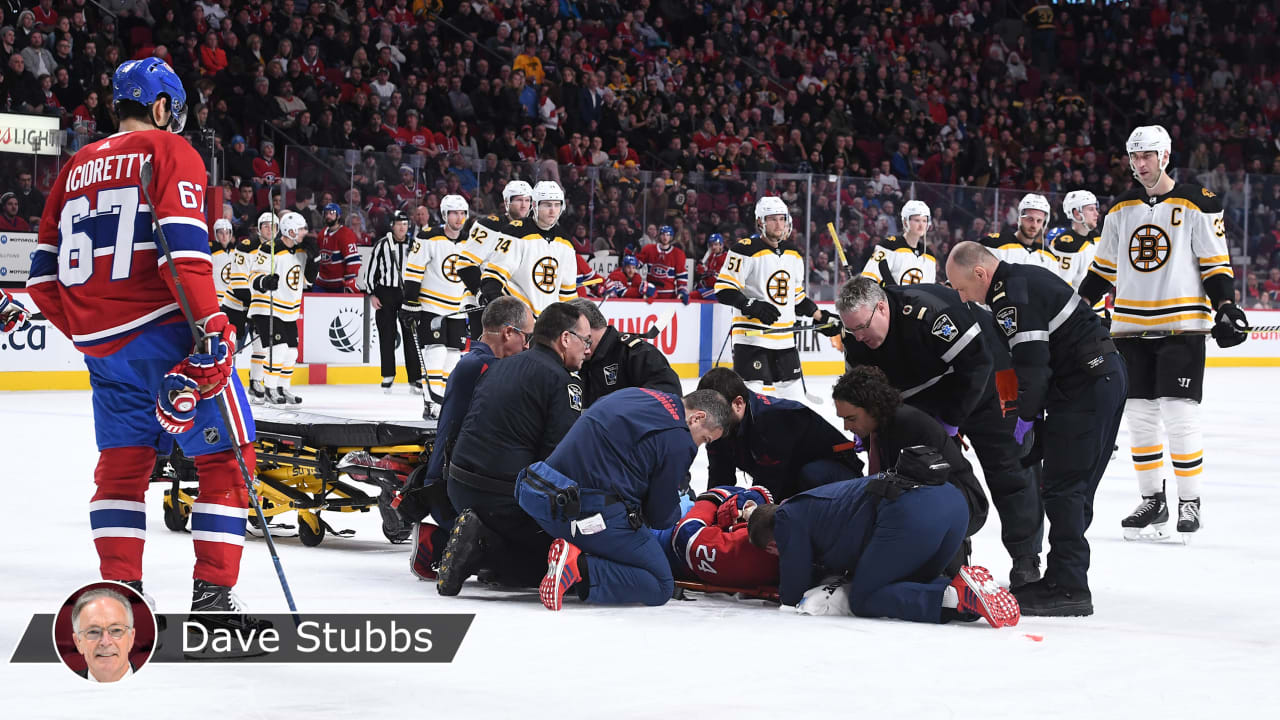 Chara shaken by injury to Danault after slap shot | NHL.com