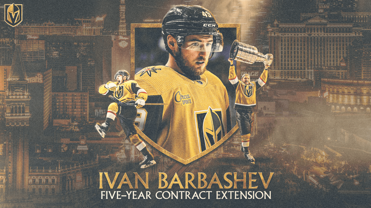 Vegas Golden Knights Sign Forward Ivan Barbashev to Five Year Contract ...
