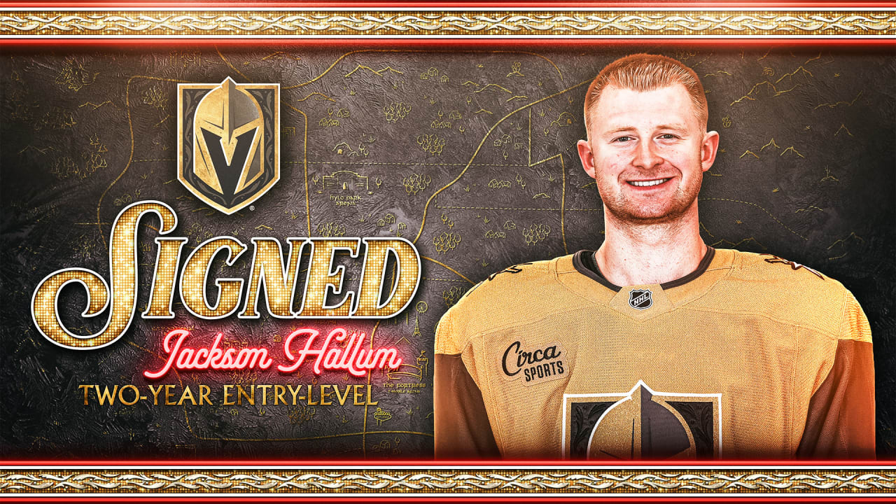 Los Vegas Golden Knights firman al delantero Jackson Hallum a un contrato inicial de dos años ...