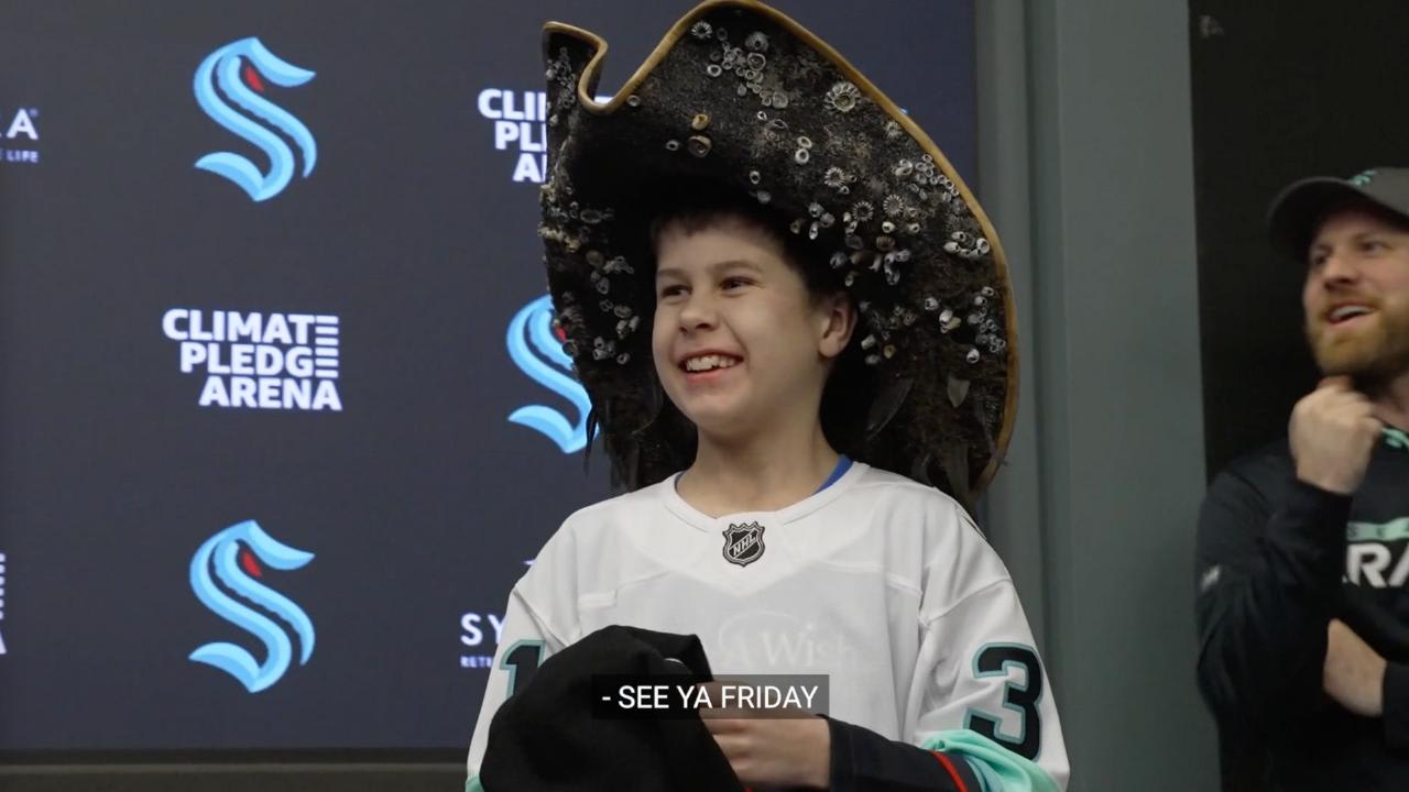 Jackson earns the Davy Jones Hat | Seattle Kraken