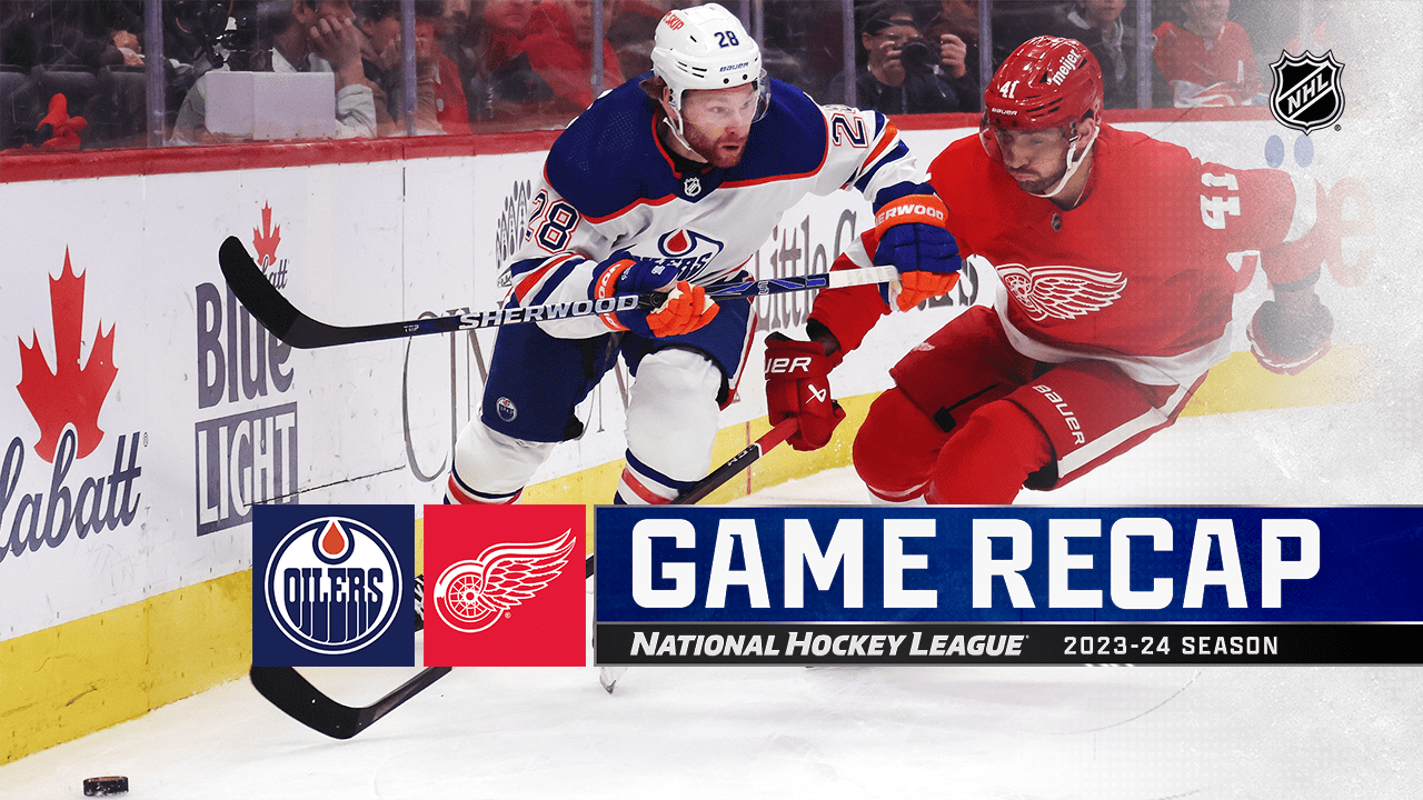 Oilers defeat Red Wings in OT, tie franchise record with 9th straight ...