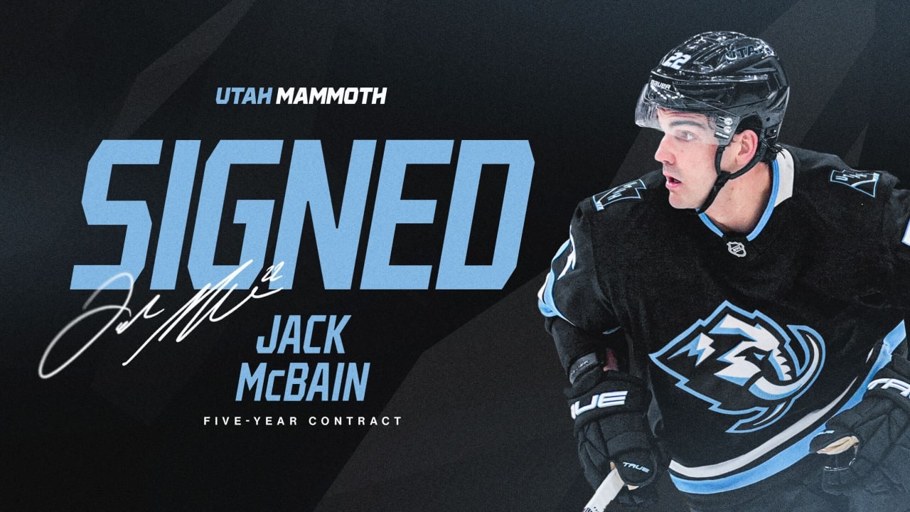 Utah Mammoth Sign Forward Jack McBain to Five-Year Contract | Utah Mammoth