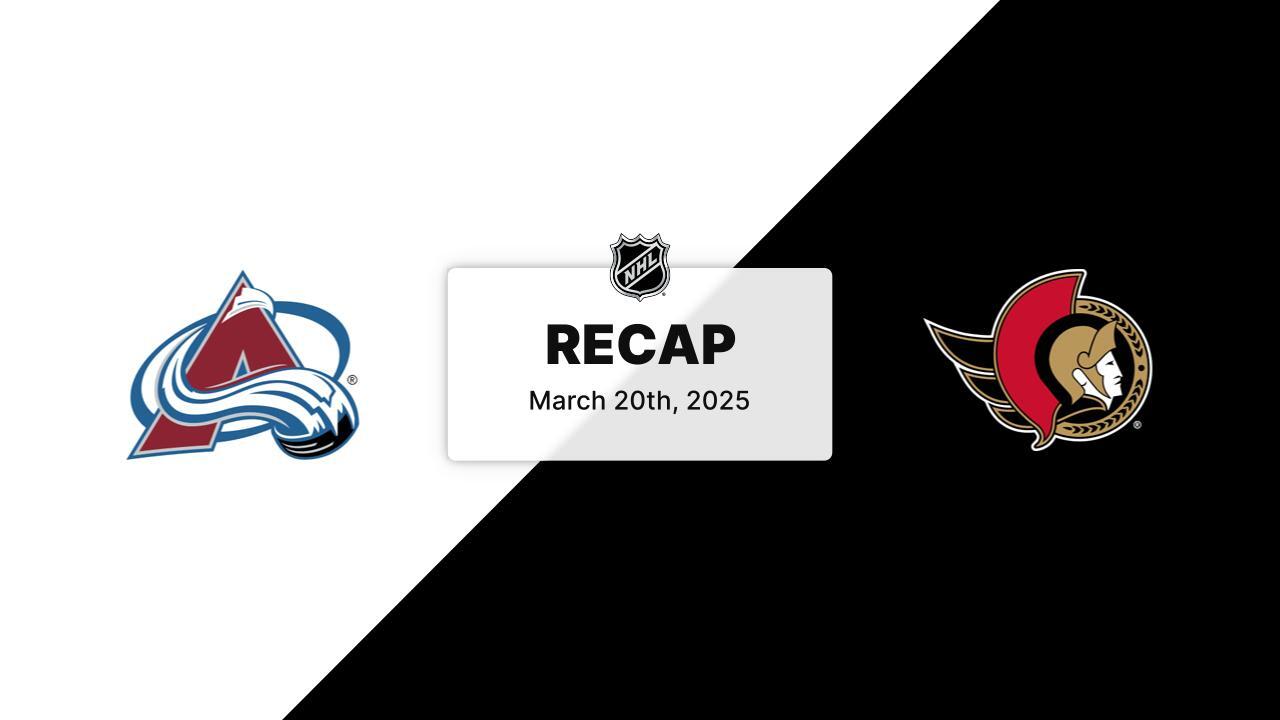 COL at OTT | Recap | Ottawa Senators