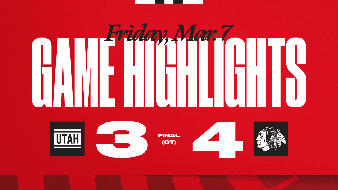 Highlights | Blackhawks vs. Utah | Chicago Blackhawks