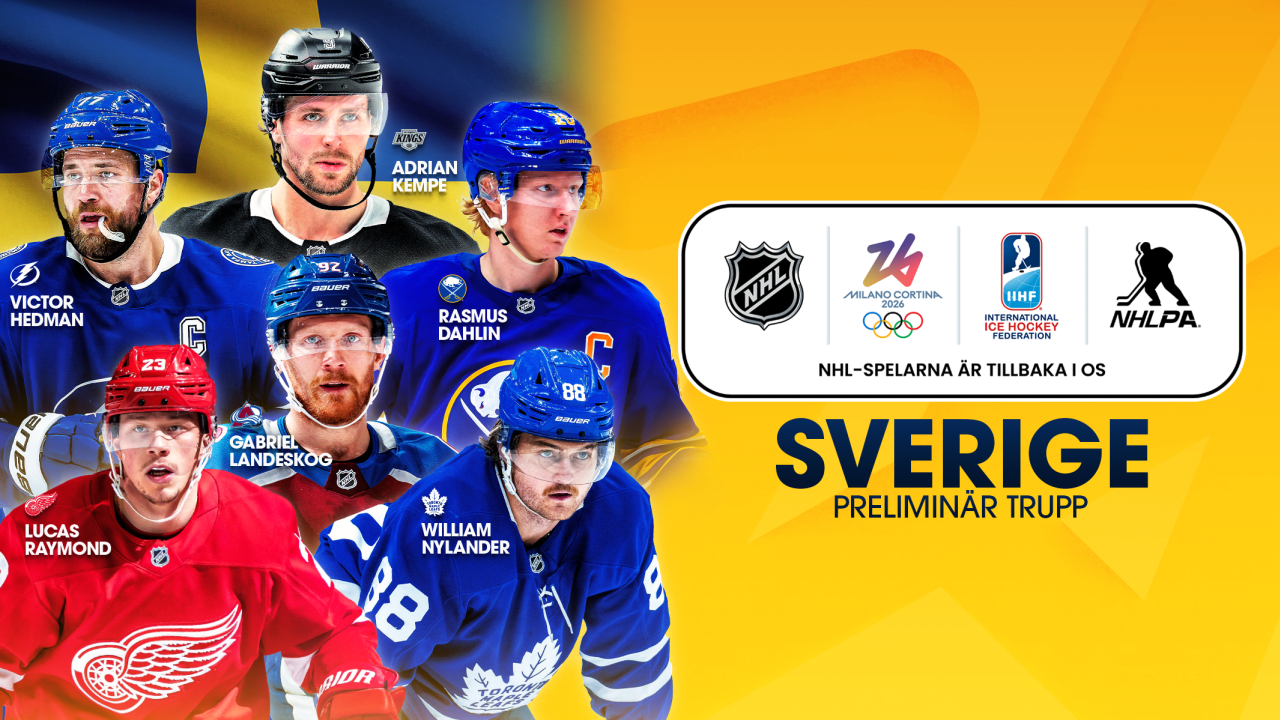 Här är de första spelarna i Sveriges preliminära trupp till OS 2026 | NHL.com/sv