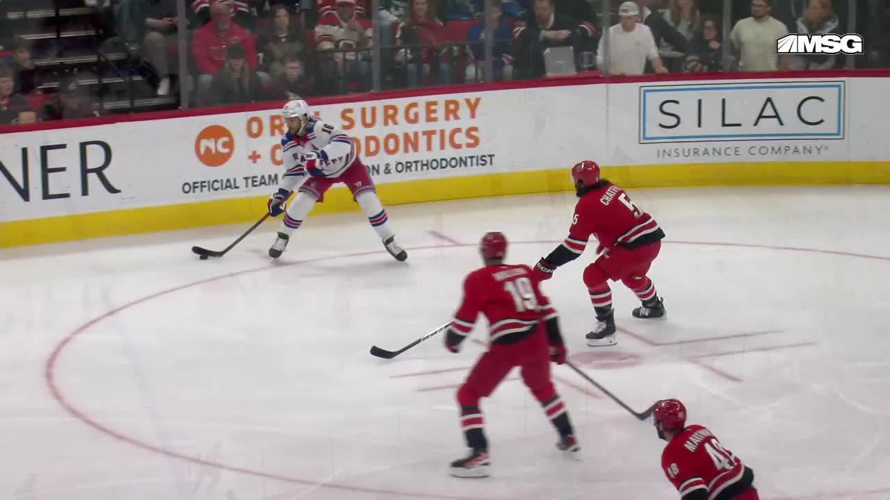 NYR@CAR: Gavrikov scores PPG against Brandon Bussi | New York Rangers