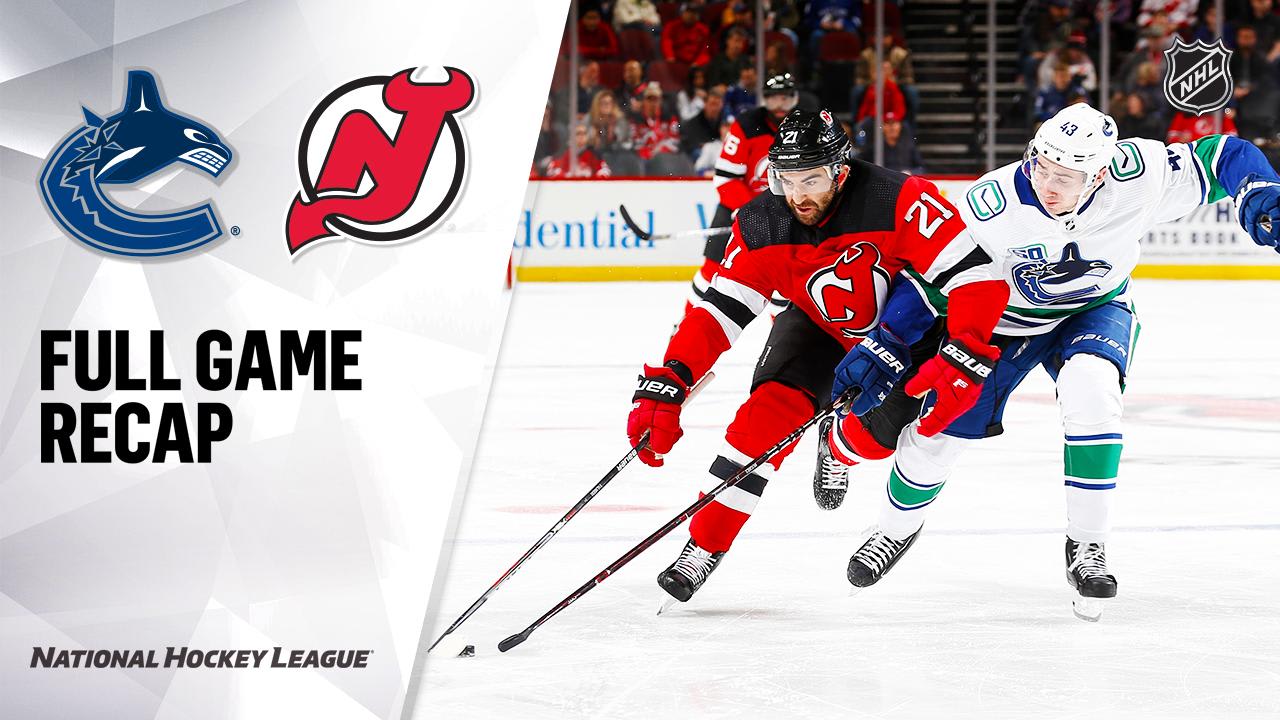 Recap: VAN 0, NJD 1 | New Jersey Devils