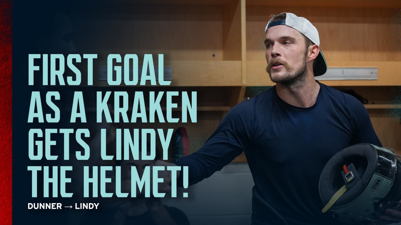 RYAN LINDGREN GETS THE F1 HELMET! | Seattle Kraken