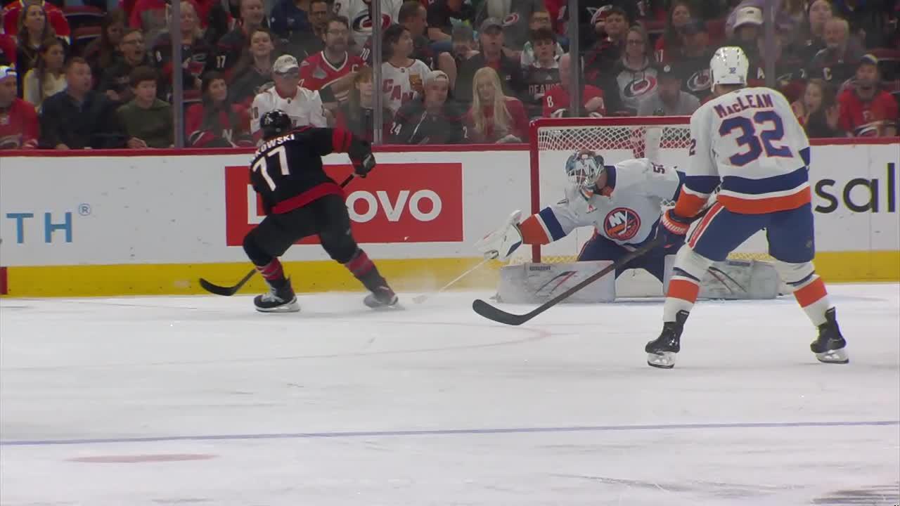 NYI@CAR: Jankowski scores goal against Marcus Hogberg | Carolina Hurricanes