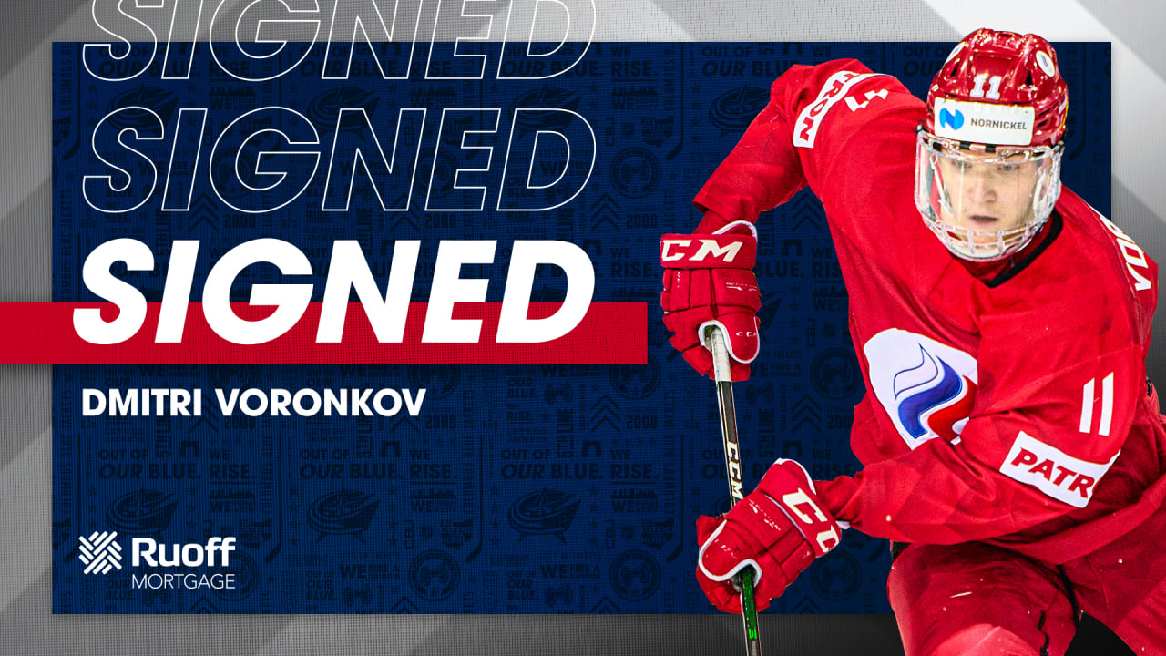 CBJ sign Dmitri Voronkov to a two-year entry level contract | Columbus Blue Jackets