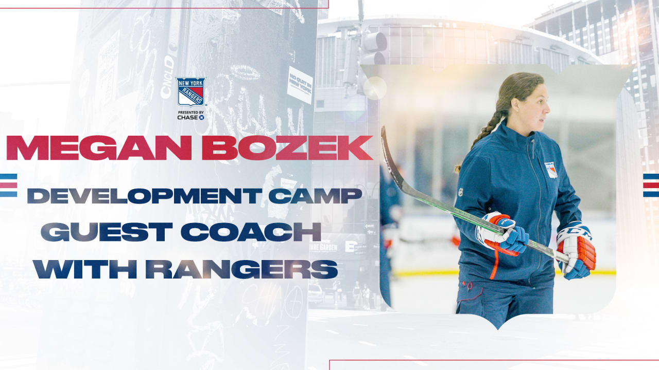 Megan Bozek, Guest Coach With Rangers at Development Camp | New York ...