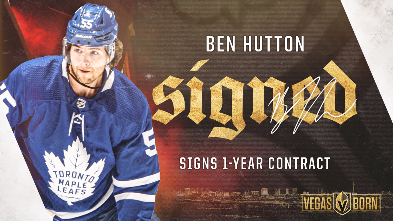 Vegas Golden Knights Sign Defenseman Ben Hutton To One-Year Contract ...