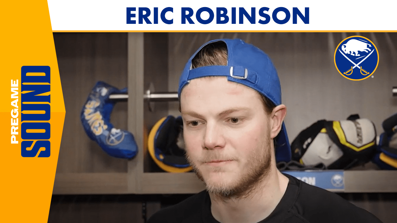 Eric Robinson Pregame at BOS | Buffalo Sabres