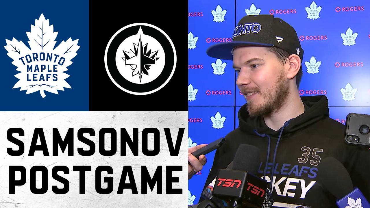 Ilya Samsonov | Post Game | Toronto Maple Leafs
