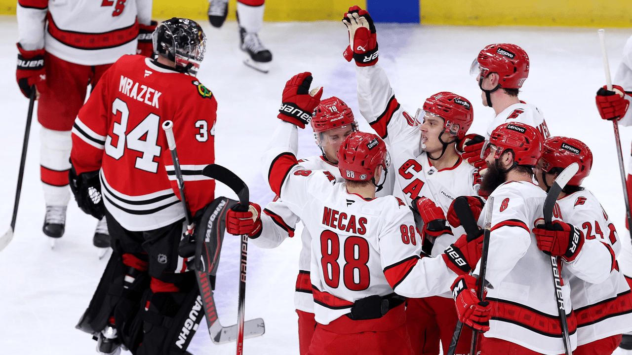 Aho scores in OT, Hurricanes rally past Blackhawks | NHL.com