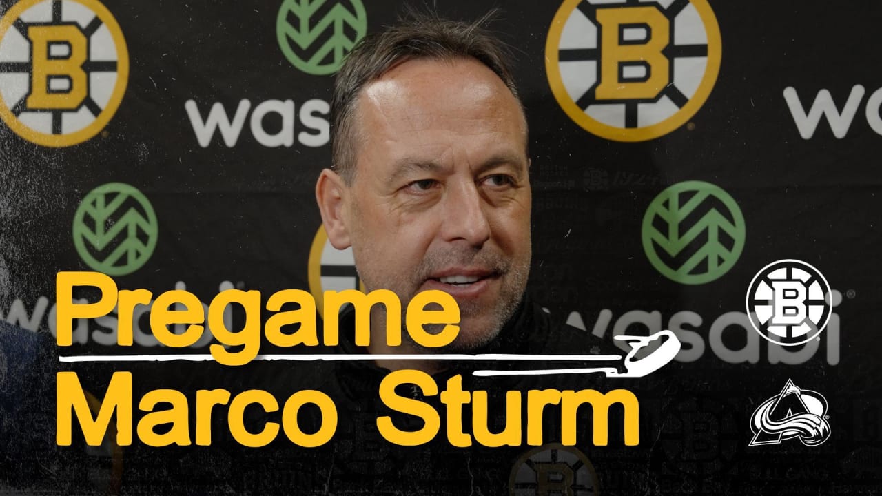 Press Room: Marco Sturm | Boston Bruins