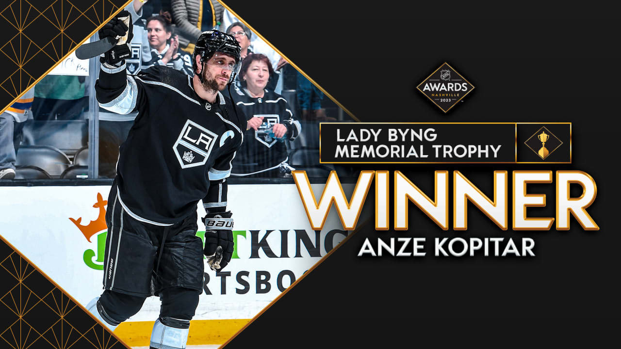 Kopitar of Kings wins Lady Byng Trophy for gentlemanly conduct | NHL.com