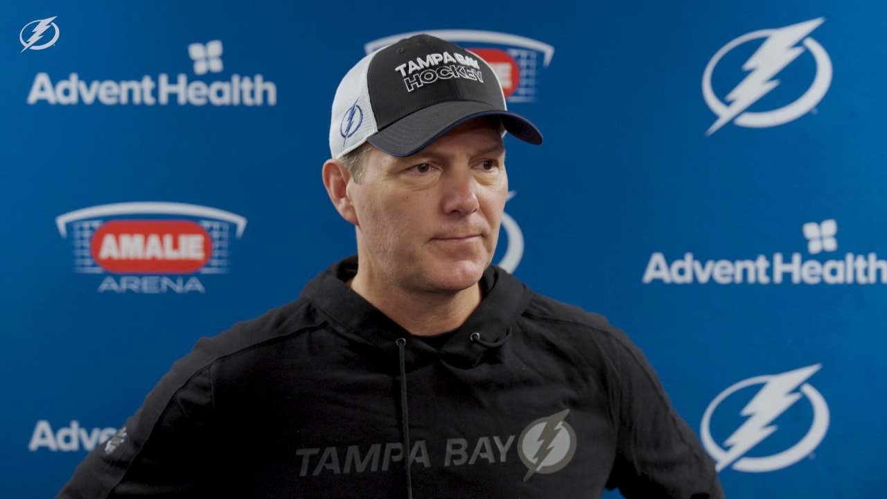 Jon Cooper | Pregame vs Detroit Red Wings | Tampa Bay Lightning