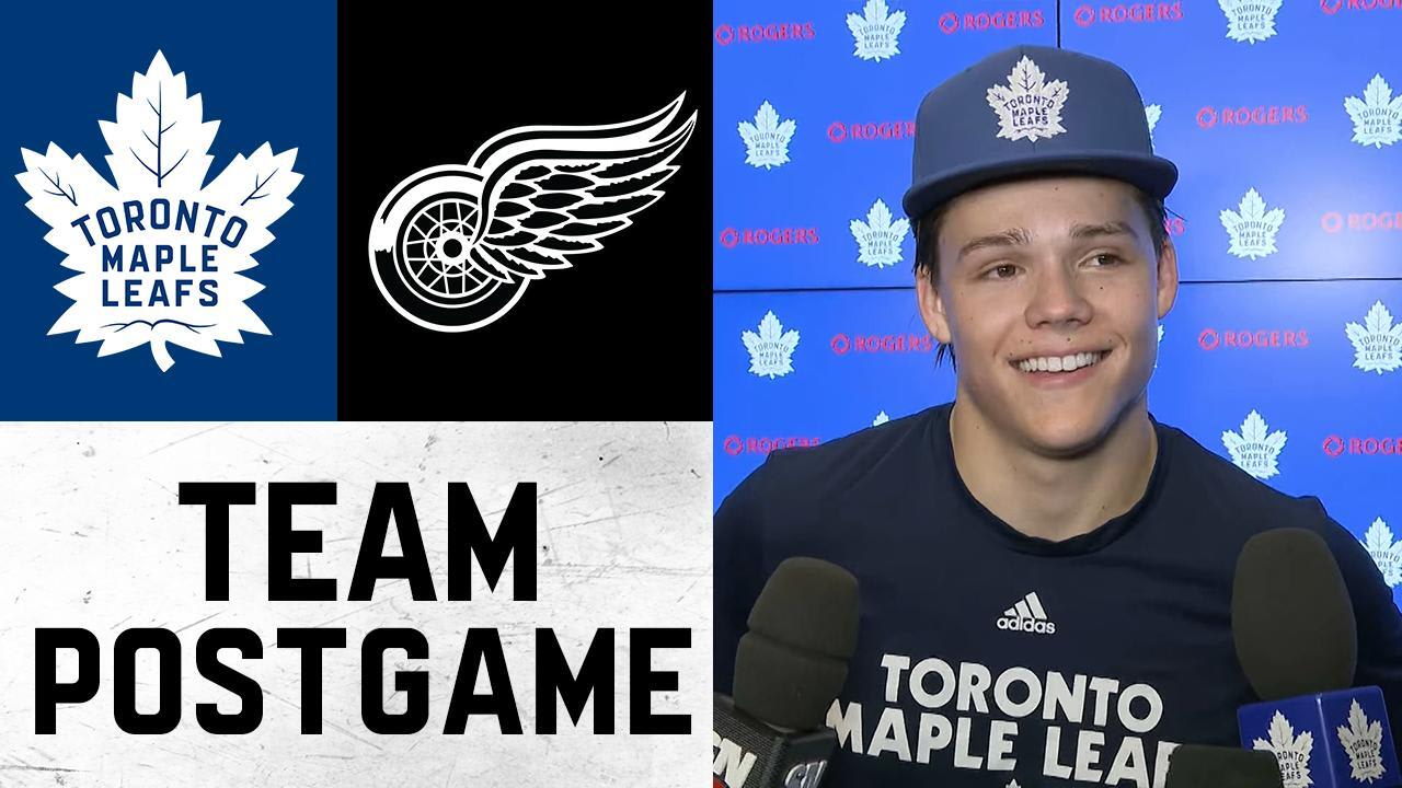 Maple Leafs Full Media Availability | Post Game vs Detroit Red Wings ...