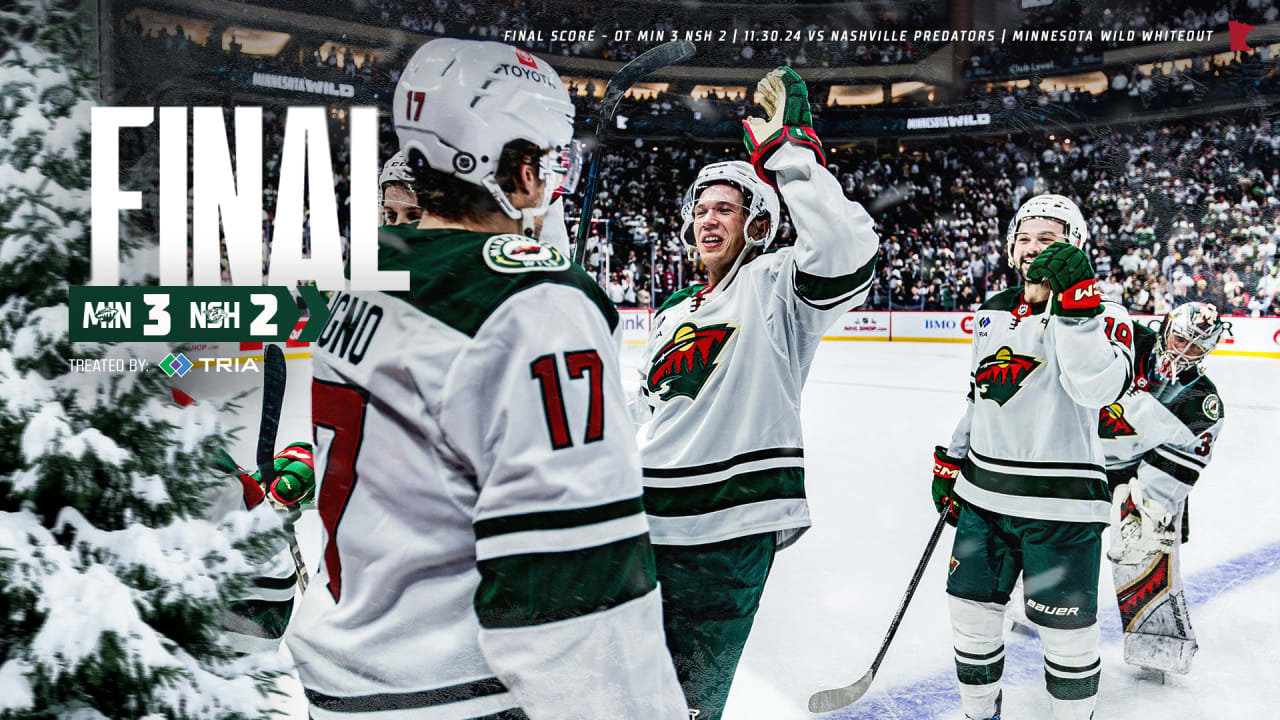 Game Recap: Wild 3, Predators 2 | Minnesota Wild