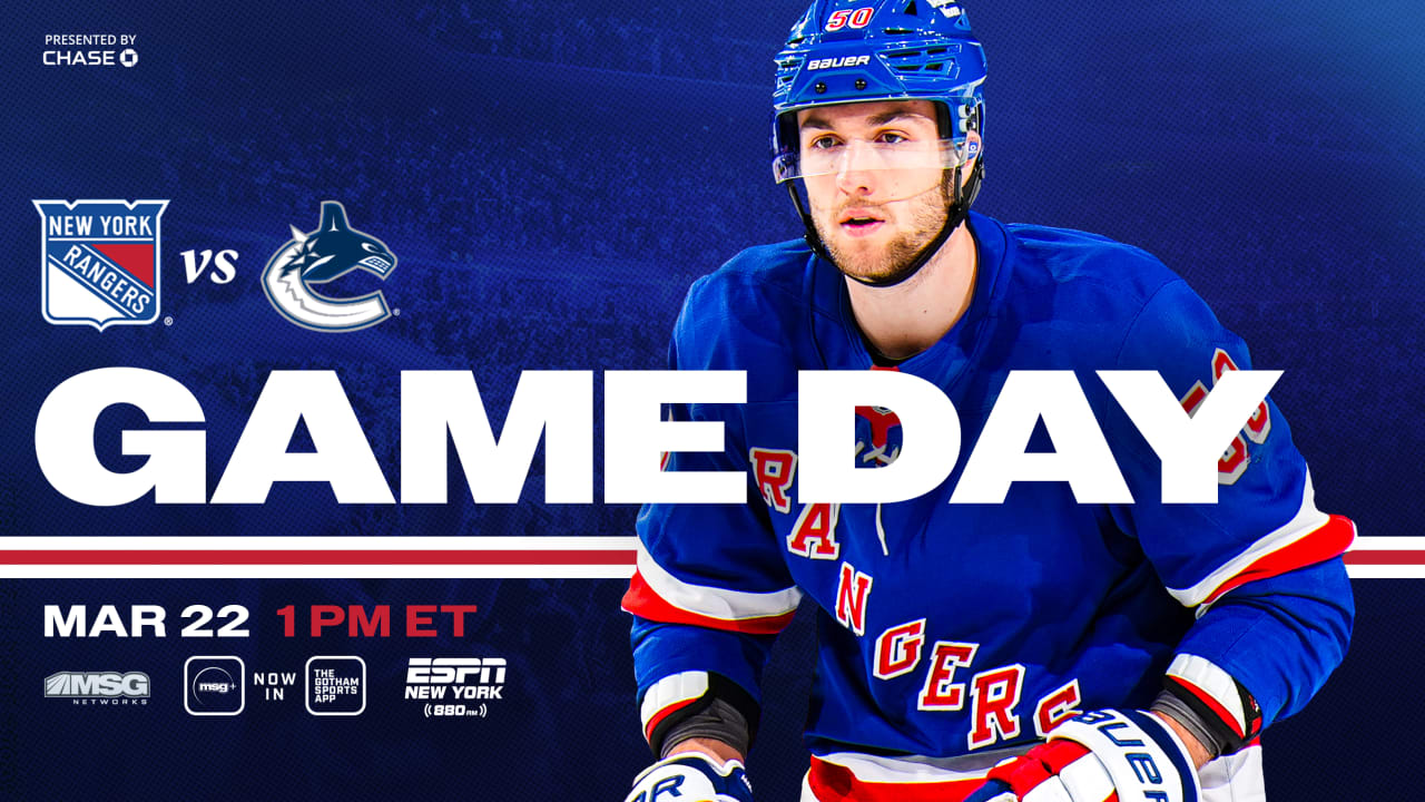 Rangers vs. Canucks: Pregame Notes | New York Rangers
