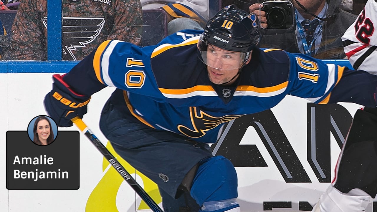 Blues, Upshall have Fort McMurray on minds | NHL.com